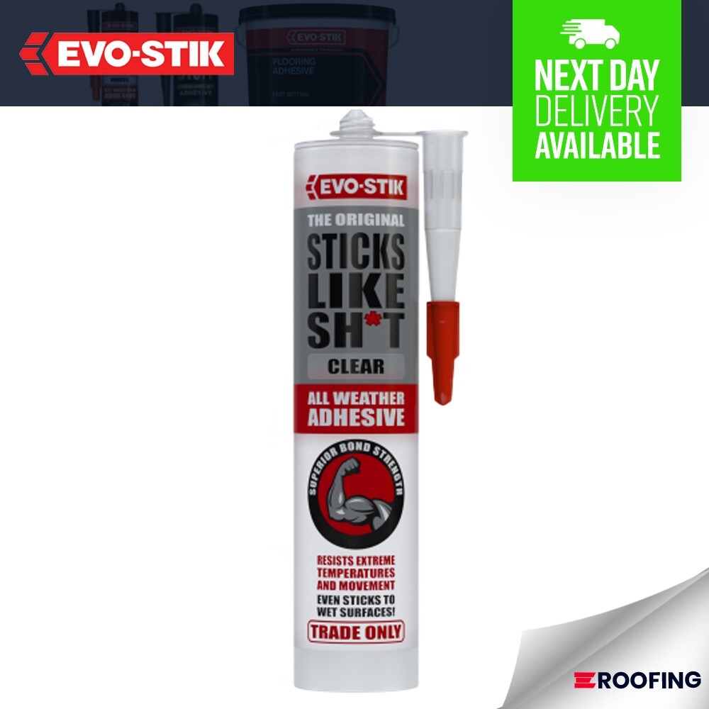 Evo-Stik Sticks Like Sh*t All Weather SMP Polymer Adhesive Sealant ...