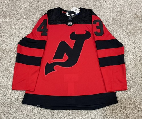 New Jersey Devils Adidas Authentic 2024 Stadium Series Jersey 54 Luke ...
