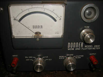 Sound & Audio Measurement - Wow Flutter Meter