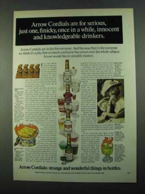1969 Arrow Cordials Ad - For Serious, Just One, Finicky | eBay