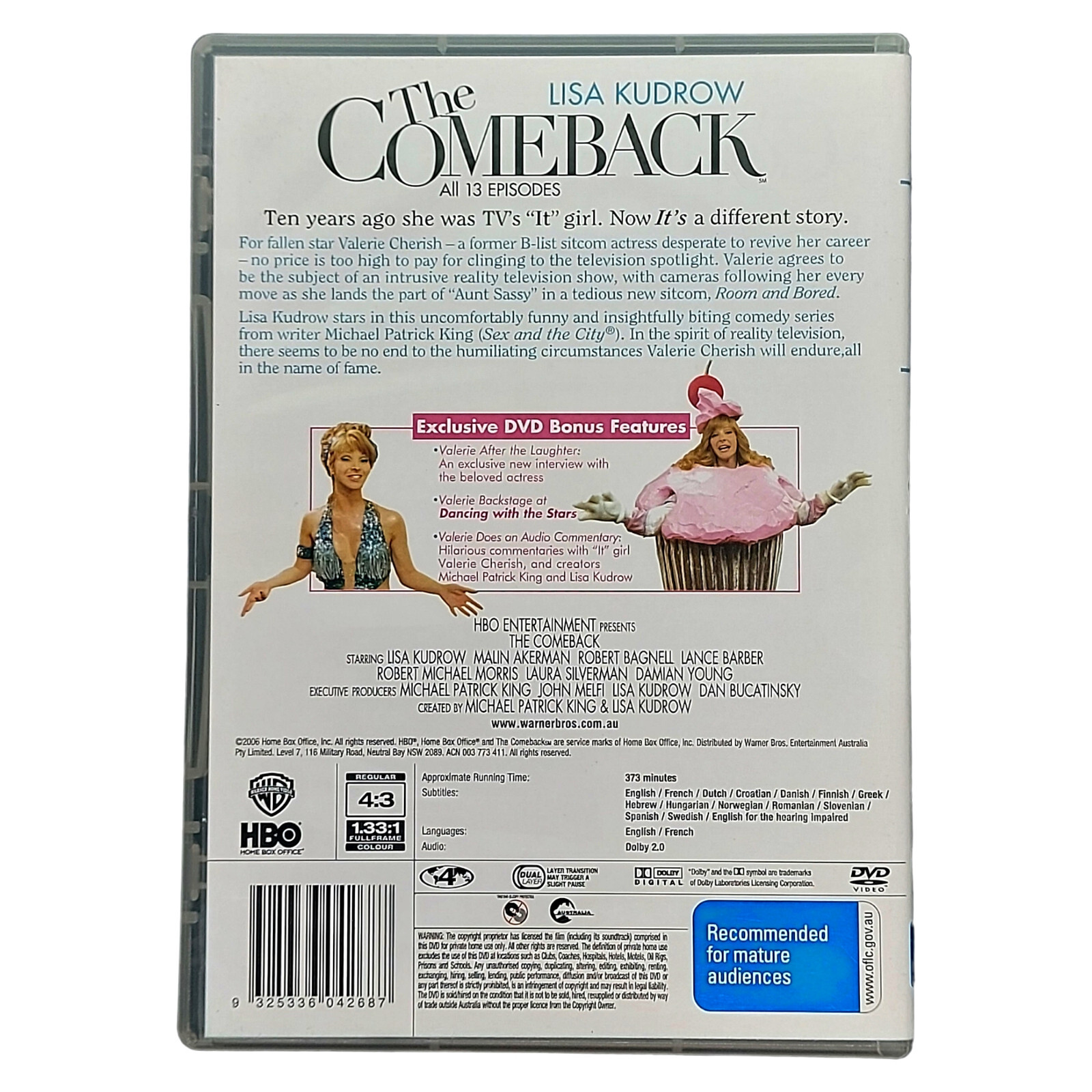 Comeback - 2006 - R4 DVD - Lisa Kudrow Malin Akerman Robert Bagnell | eBay