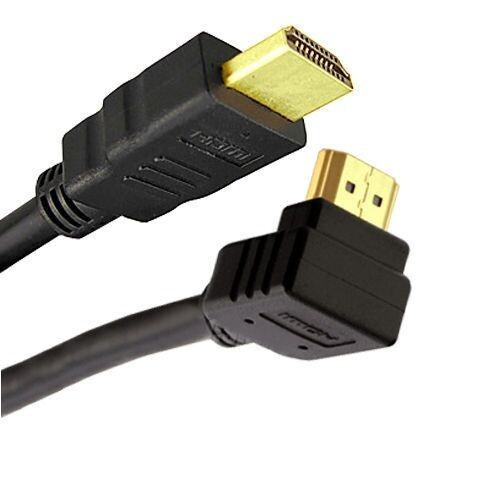 HDMI to RIGHT ANGLE 90 DEG SHORT 50CM to 10M SMART TV CABLE ULTRA HD 4K ...