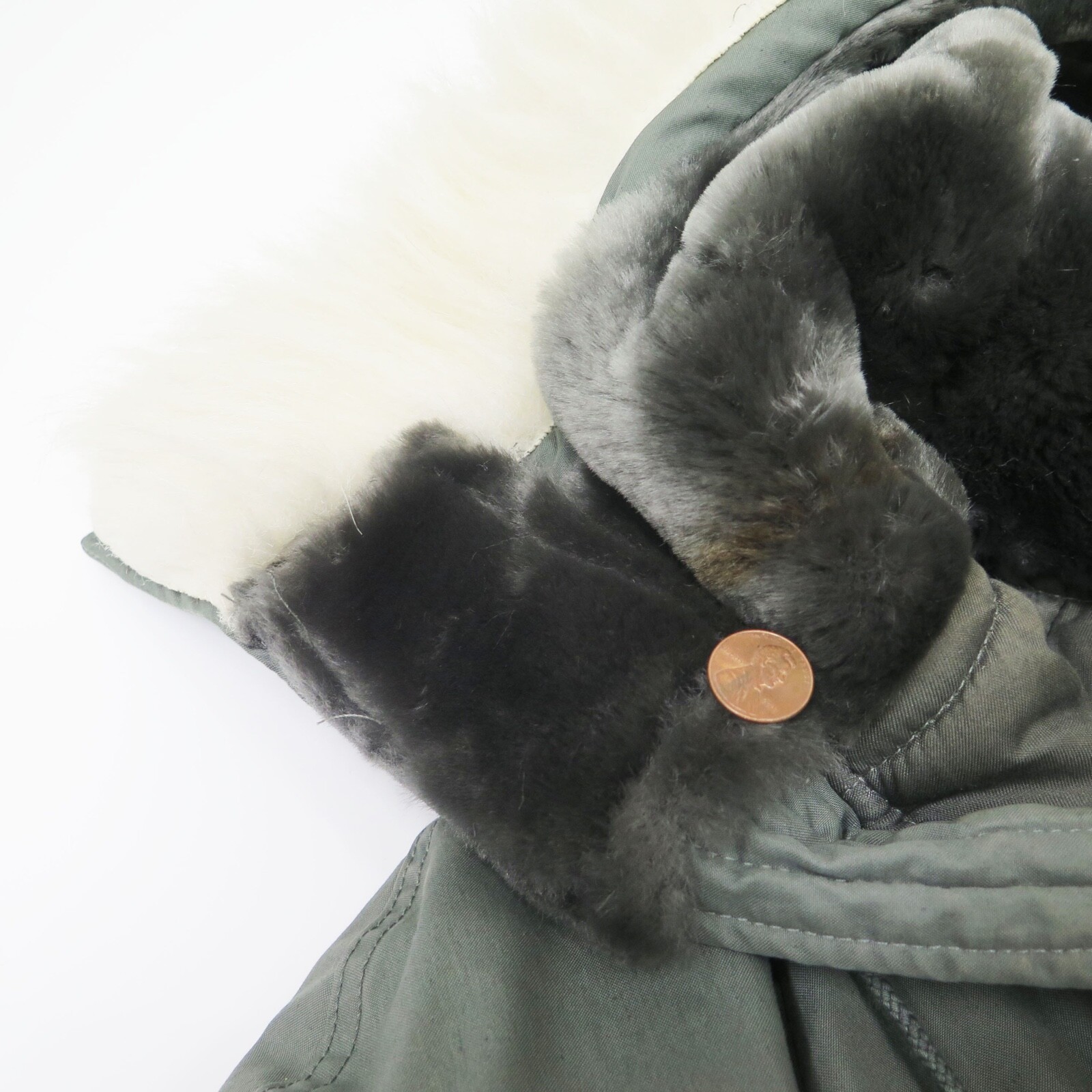 VINTAGE ORIGINAL USAF PARKA AIR CREW N-3B N3B MEDIUM 1981 HOODED FUR ...