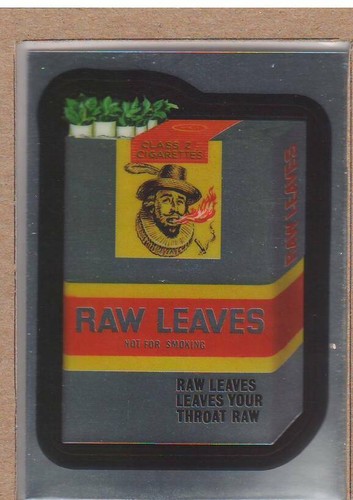 Raw Leaves Cigarettes 86 2014 Topps Chrome Wacky Packages | eBay