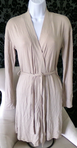 SKIMS SLEEP KNIT SHORT LOUNGE ROBE (XXS) TAUPE AP-RBE-0400 (120) | eBay