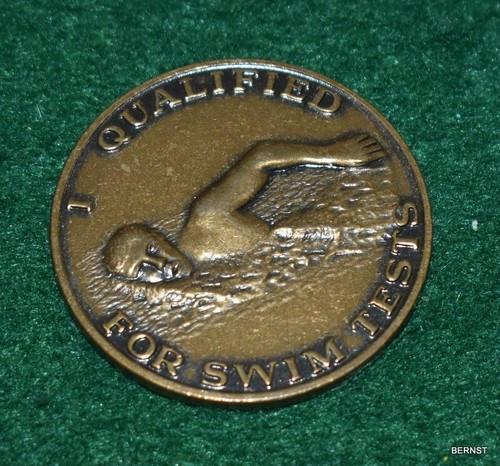 VINTAGE BOY SCOUT - AMF EXPLORER FITNESS PROGRAM TOKEN - SWIM TEST | eBay