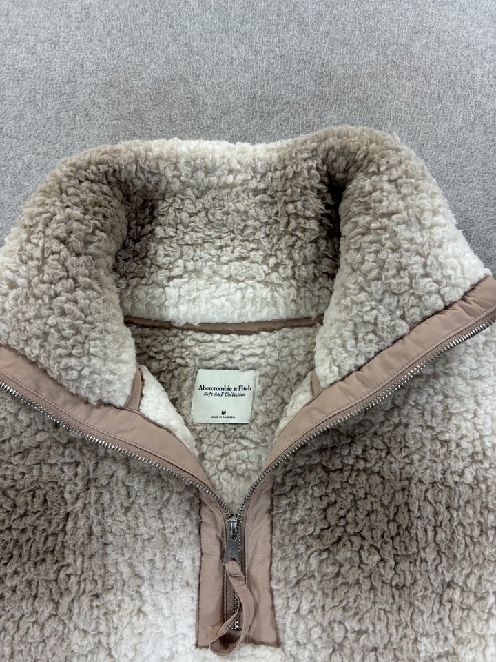 Abercrombie & Fitch Soft Collection Sherpa 1/2 Zip Pullover (Women's ...