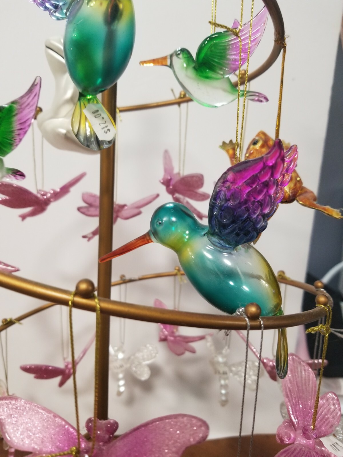 New Hummingbirds, dragonflies, frogs - Glass Ornaments X 24 pcs plus ...