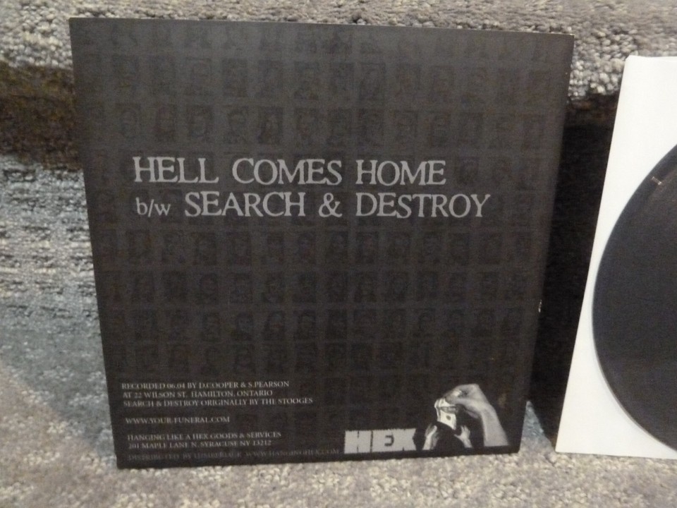 Cursed Hell Comes Home Search & Destroy 45 rpm 7" vinyl record GREY ...