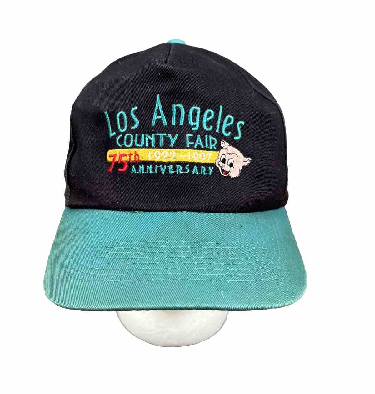 Vintage Los Angeles LA County Fair 90s SnapBack Cap 7… - Gem