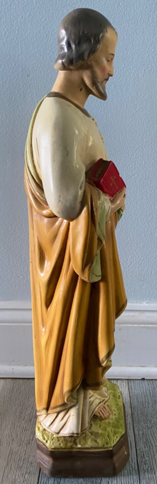 GLORIOUS VINTAGE PLASTER ST. JOSEPH STATUE FROM NUNS CONVENT 21.125" | eBay