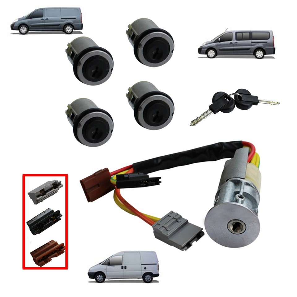 4 Lock Barrel Door Anti-Theft Steering Intended for Expert Citroen ...