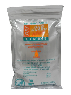Avon Skin So Soft Bug Guard Plus Picaridin Repellent 8 Towelettes, New ...