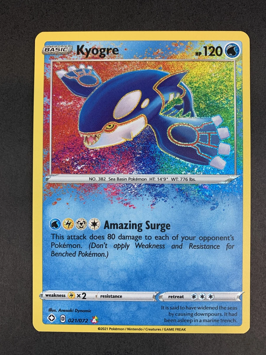 Shiny Kyogre Card
