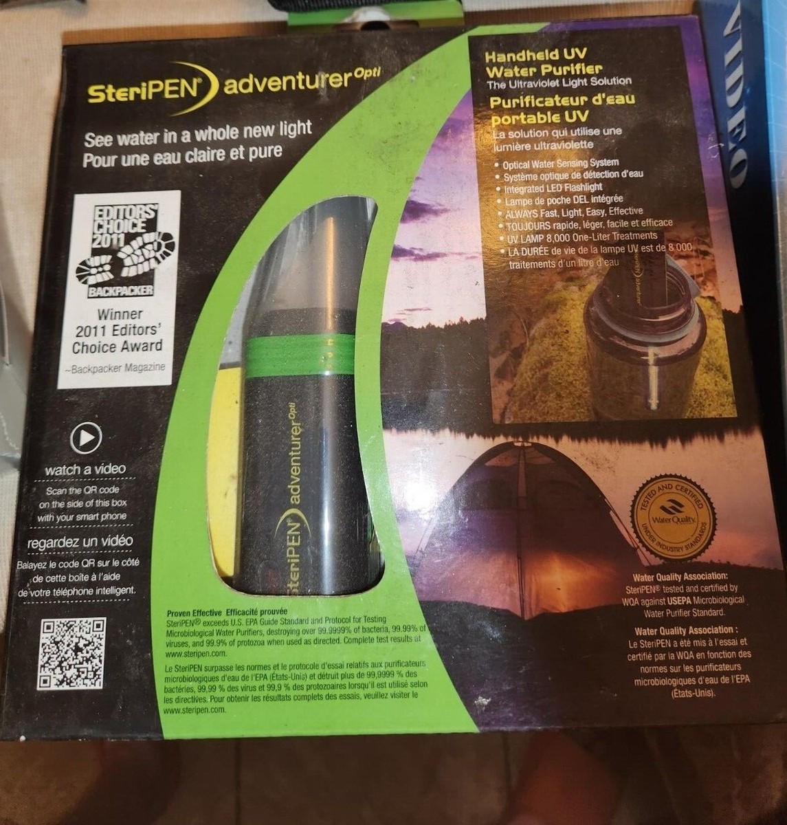Steripen Logo UV Water Purifier Steripen Adventurer Opti