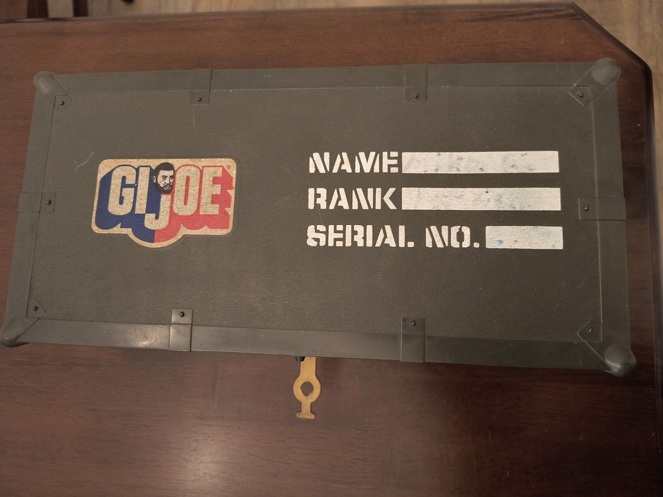 1975 Army Green GI Joe Plastic Footlocker Storage Box w/ Accessories | eBay