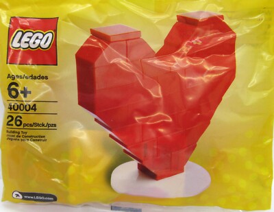 Lego 2010 26 Piece 40004 Rare Red Heart. Factory Sealed. | eBay