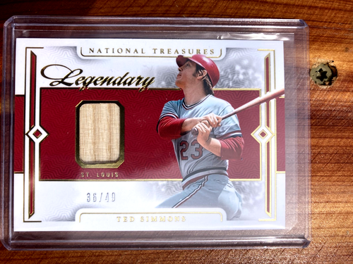 2024 Panini National Treasures Ted Simmons Game Used Bat Relic /49 STL ...