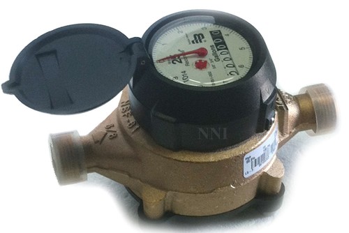 Badger Model 25 Water Meter 5/8" x 3/4" US Gallon with Meter Couplings ...