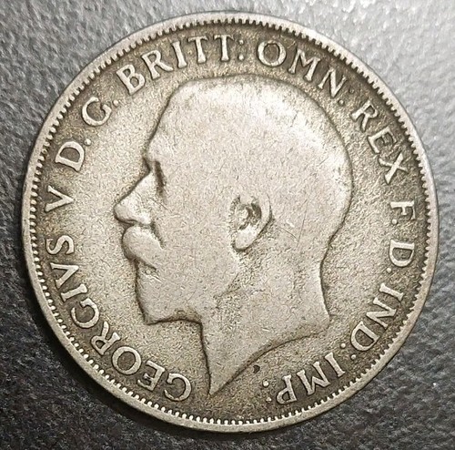1921 Great Britain One Florin Old VF Silver Coin King George V KM 817a ...