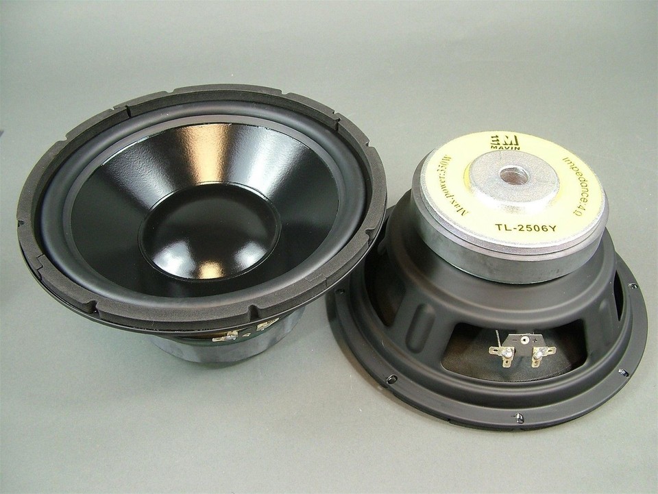 10" Inch Woofer 93 dB 8 ohms, 225 watts RMS Replacement For Cerwin Vega ...
