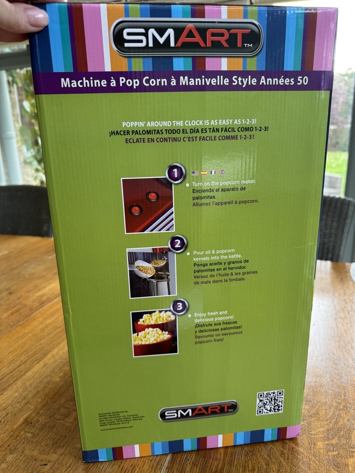 SMART Retro Series Popcorn Maker Machine. RRP £119 | eBay UK