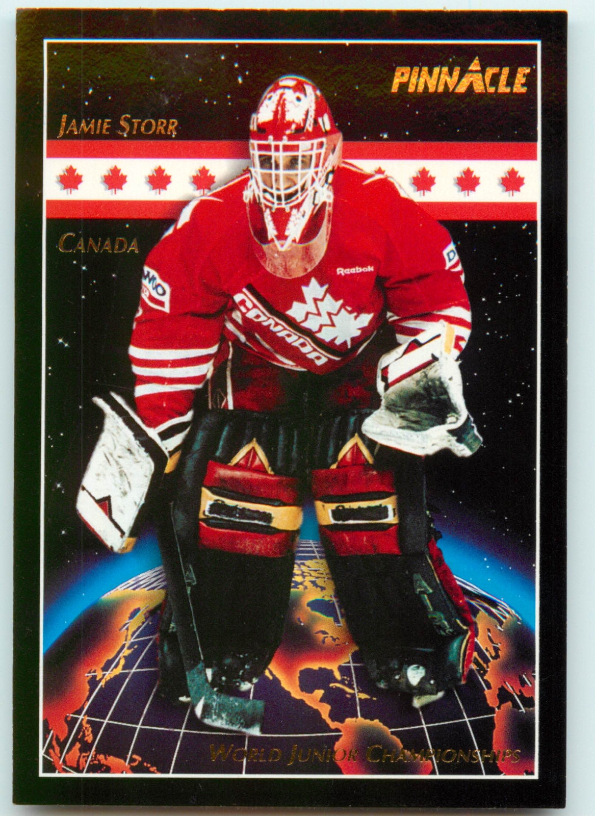 1993 Pinnacle Canadian #458 Jamie Storr Canada | eBay