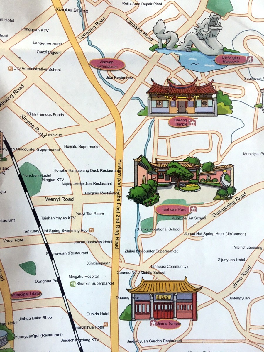 Kunming tourist map | Insiderpuj.com