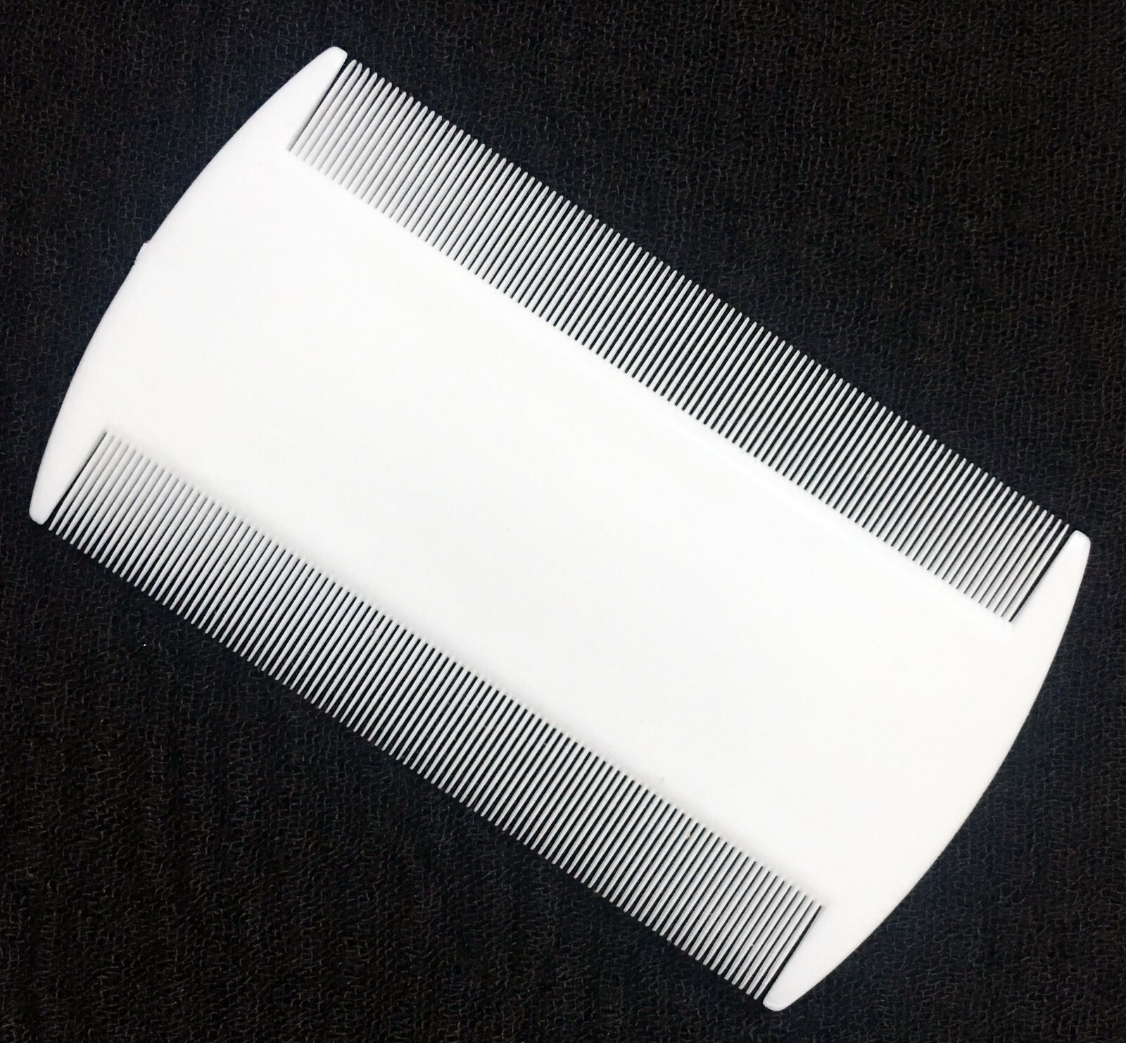 2 x White Durable Double Sided Nit Comb for Head Lice Detection, kids ...