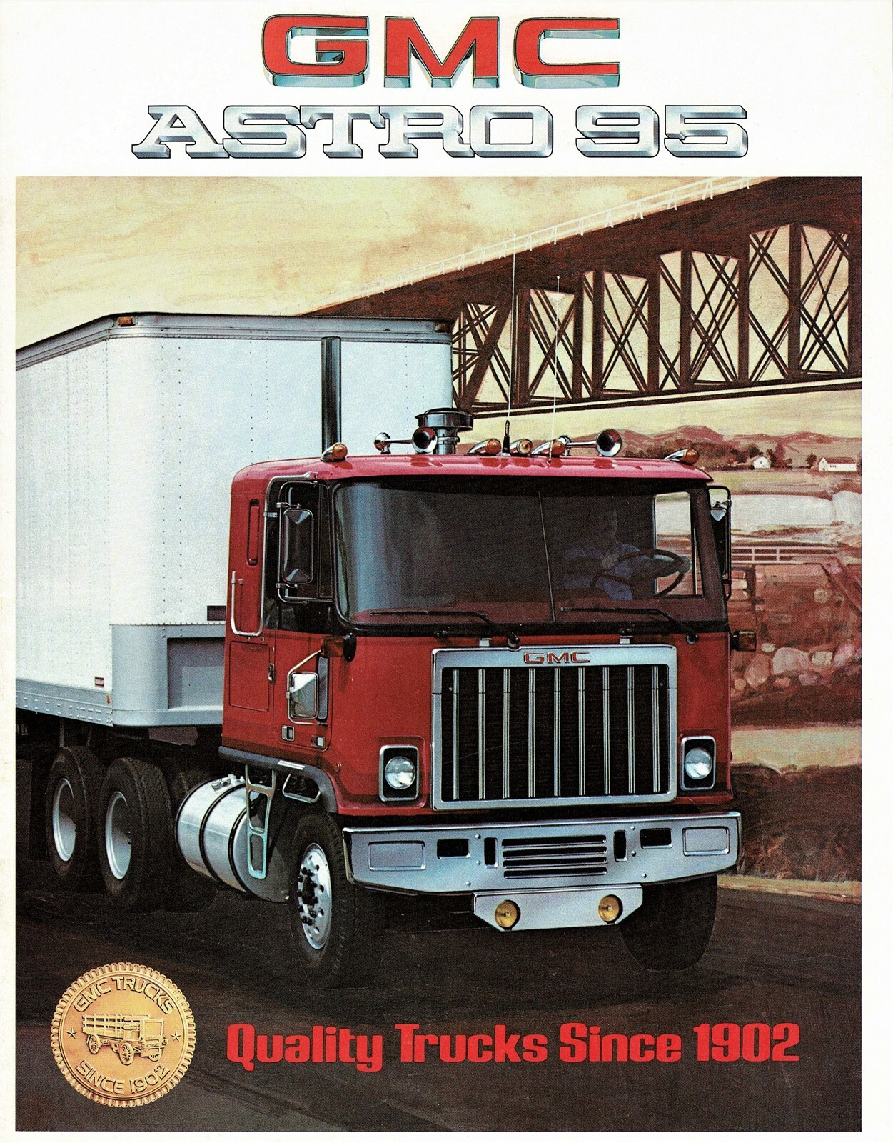 1980 GMC Astro 95 Semi-Tractor Truck COE Dealer Sales Brochure | eBay