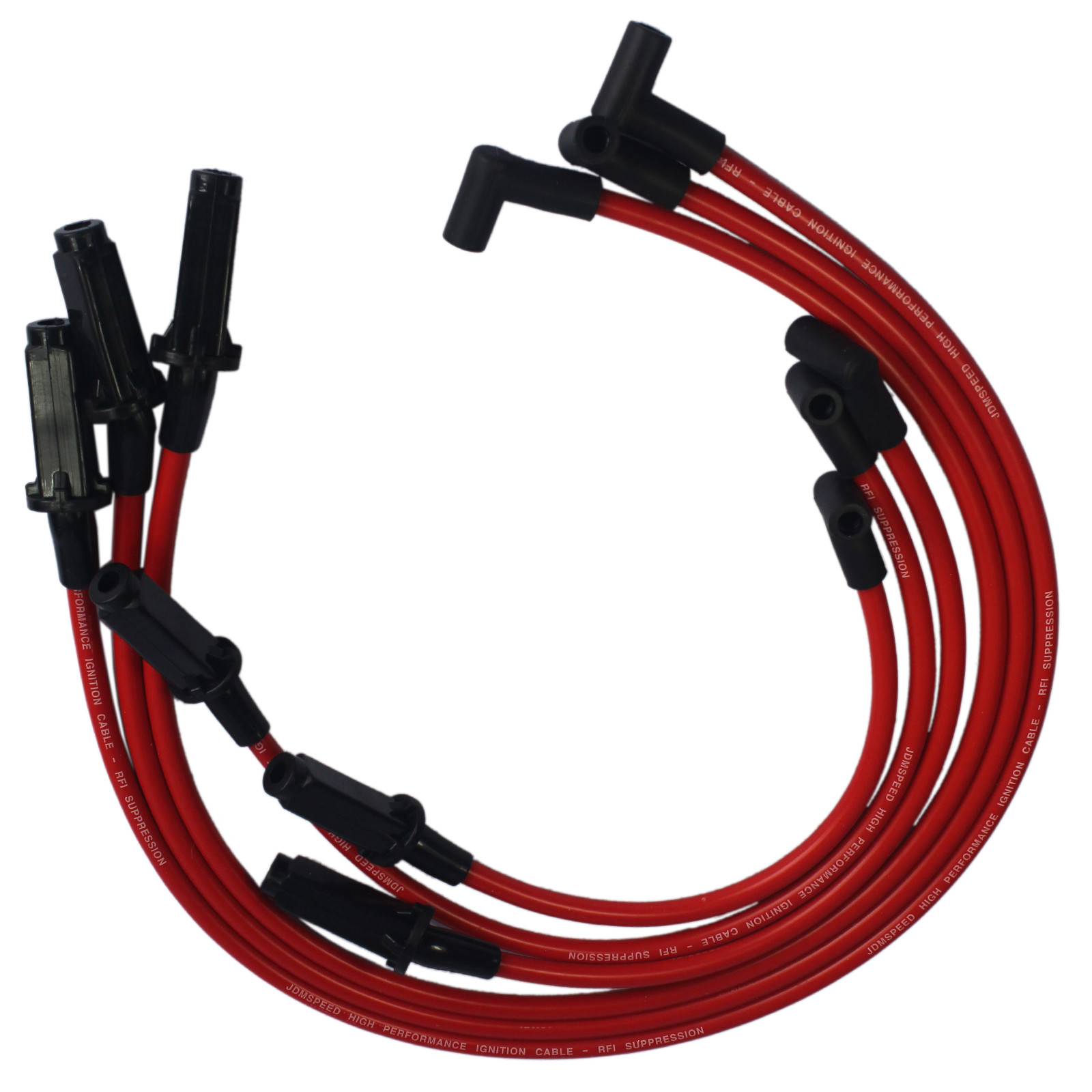 10.5mm Red Ignition Spark Plug Wires JDMSPEED Performance II L67 3800 ...