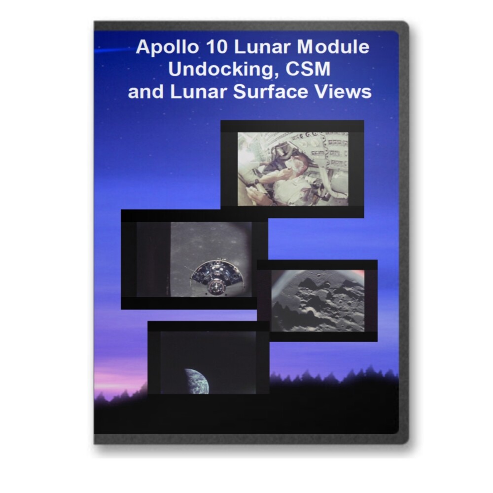 Apollo 10 Lunar Module Undocking, CSM and Lunar Surface Views DVD ...