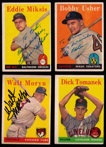 1958 Topps #122 Walt Moryn SIGNED PSA/DNA Pre-Certified Chicago Cubs ...