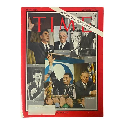 Time Magazine November 18, 1966 Vol 88 No. 21 Republican Resurgence | eBay