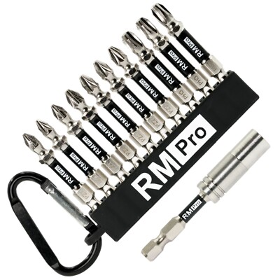 10 x 50mm Impact Driver Bits Mixed Pozi Philips Torx Screwdriver ...
