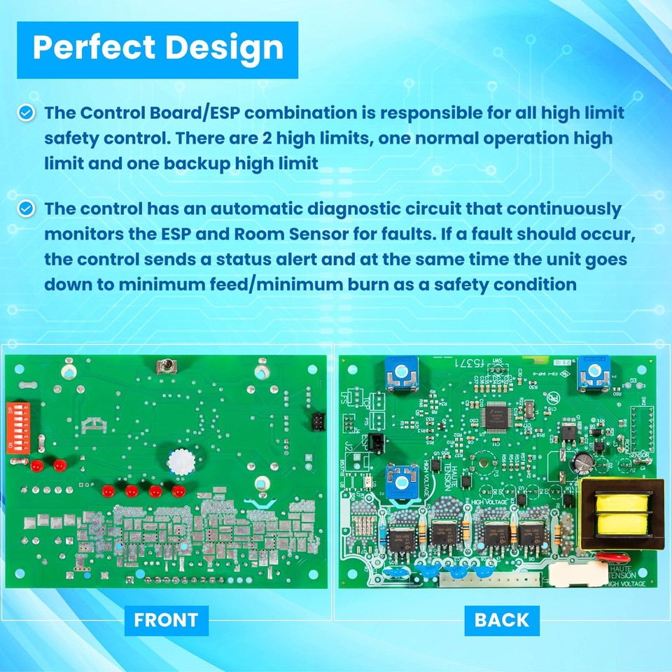 For Harman Pellet Stove Platinum Control Board 1-00-05886 3-20-05886 3 ...