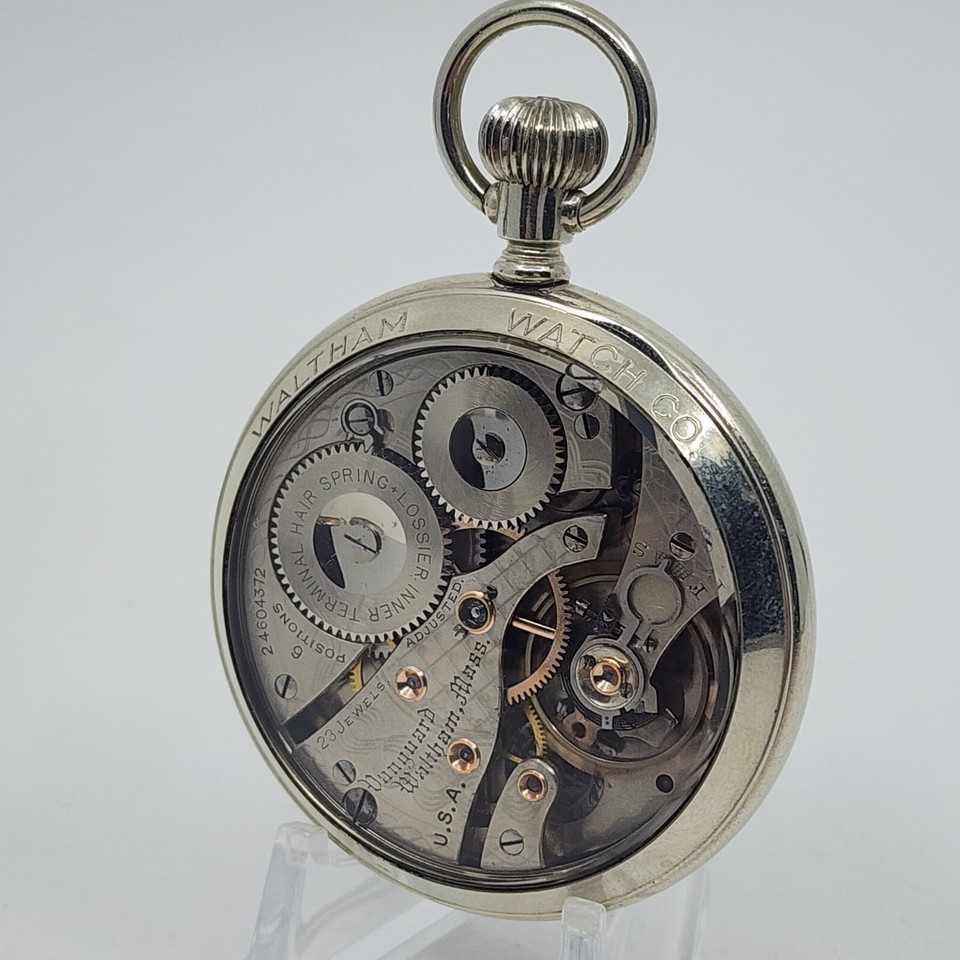 Rare Waltham Vanguard Railroad 23J Wind Indicator 16s Display Case VG ...