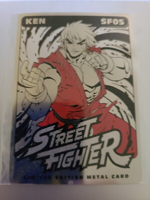 UDON SDCC 2021 Street Fighter Ken SF05 Limited Edition Metal Card | eBay