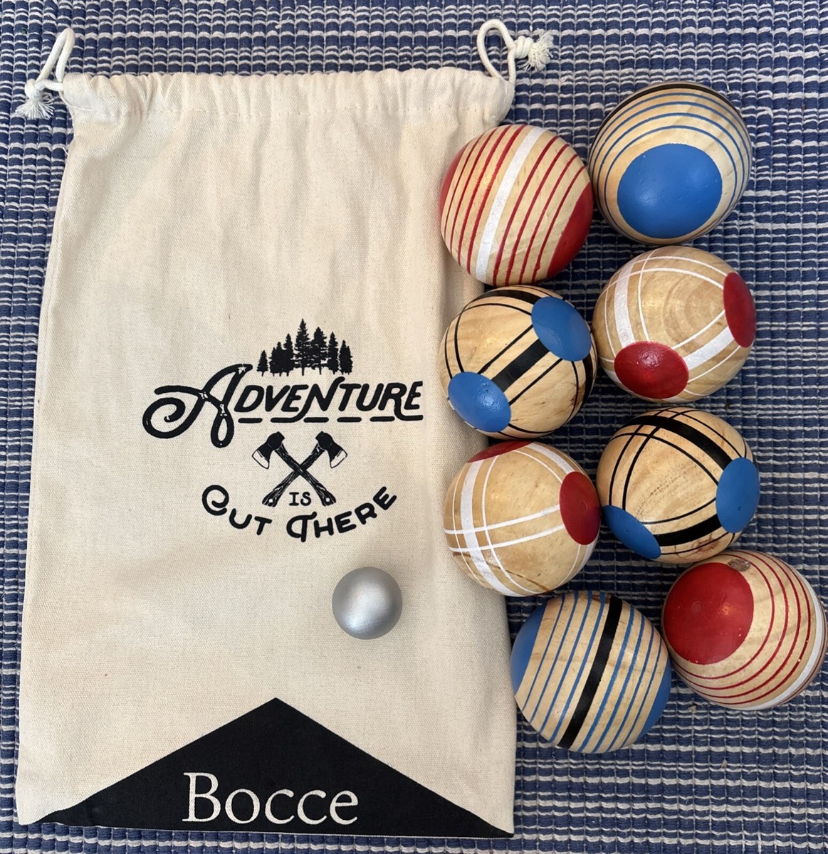 Wood Bocce Ball Bocce Ball Holders | Mahogany Wood | Bocce Ball Racks