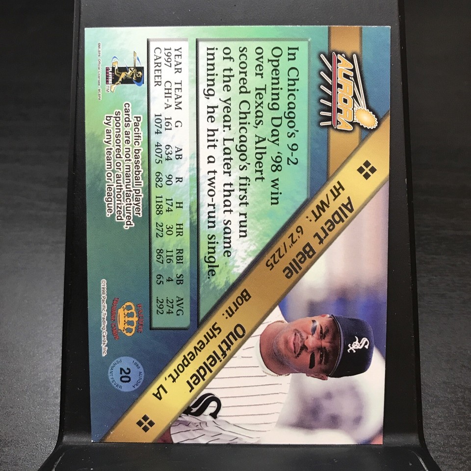 1998 Aurora Pennant Fever #20 Albert Belle White Sox | eBay