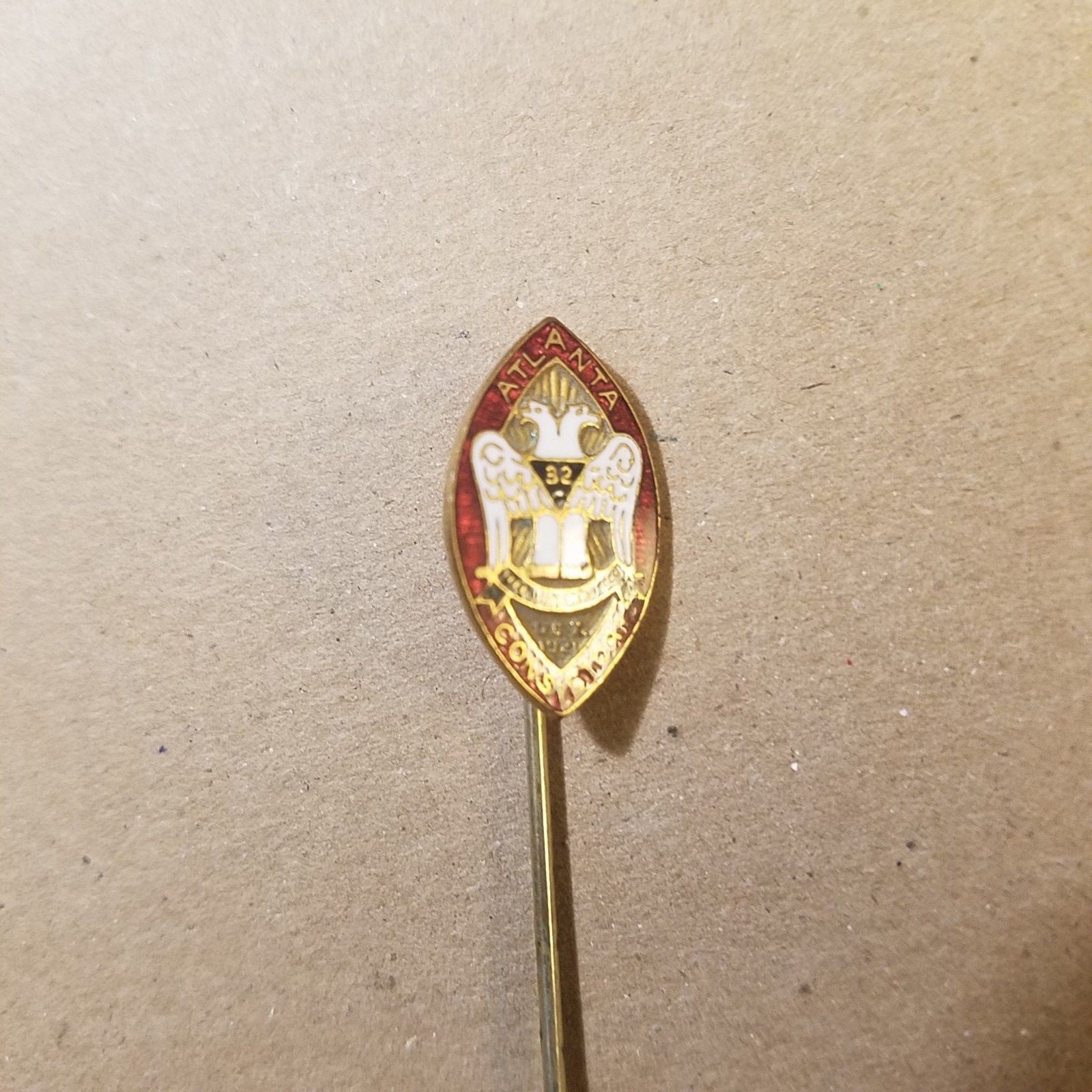 Atlanta Consistory October 1921 Scottish Rite Masonic Stick Pin | eBay