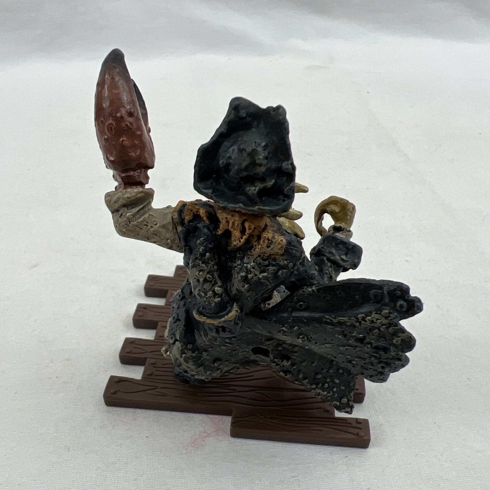 Disney Pirates of the Caribbean Davy Jones Figure on wooden floor stand ...