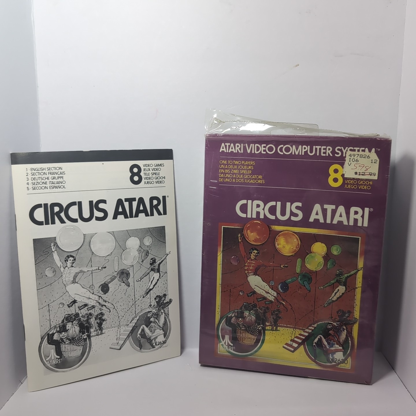 Circus Atari; Atari 2600 Game Box And Manual Only CX2630 - No Game | eBay