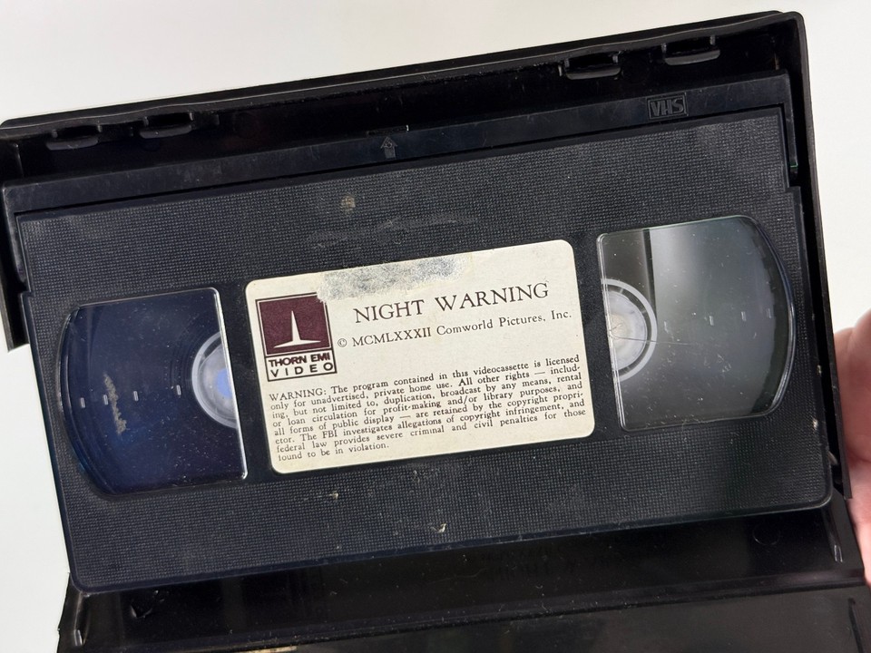 vtg 1982 Night Warning VHS cassette tape HORROR Comworld Thom EMI | eBay