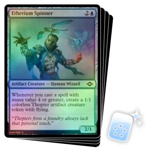 Foil Etherium Spinner X4 M/NM Magic: The Gathering MTG Modern Horizons ...