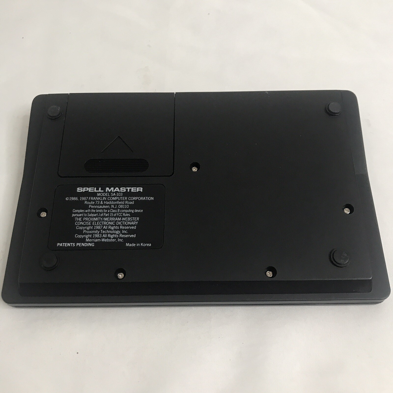 Vintage Franklin Computer Spell Master Model SA-103 Electronic Speller ...