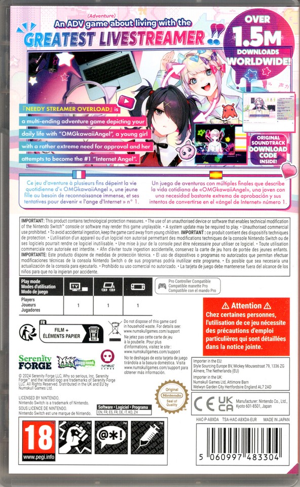 Needy Streamer Overload for Nintendo Switch™ | eBay