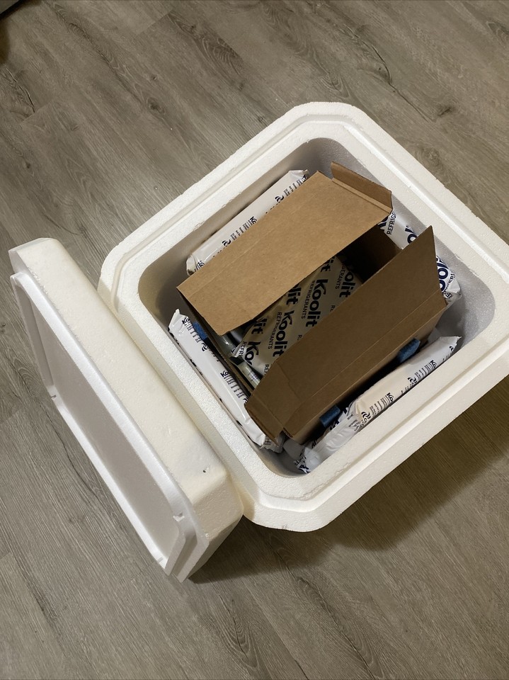 Kool Temp medium Styrofoam Insulated Shipping Cooler Box 17”x17"x14” w ...
