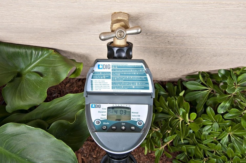 DIG BO9D - Battery Powered Digital Hose End Irrigation Watering Timer ...