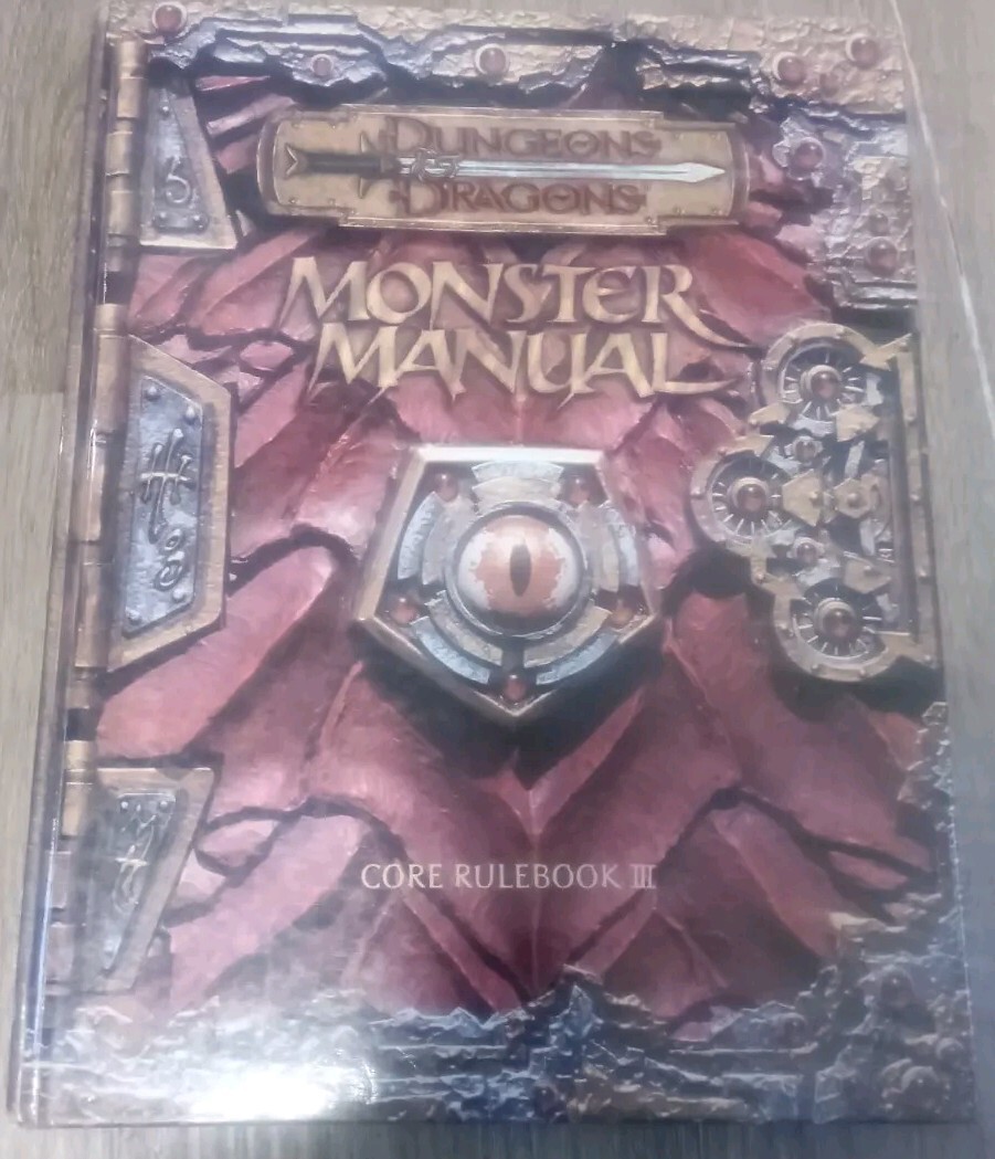 Dungeon & Dragons Monster Manual Core Rulebook III Hardcover Book | eBay